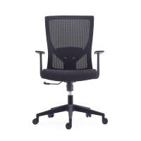 China MID Back Ergonomic Mesh Back Fabric Seat Swivel Office Chair With Lumbar Support for sale