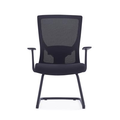 China MID Back Mesh Back Fabric Seat Office Meeting Chair Visitor Chair With Lumbar Support for sale