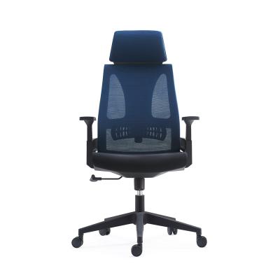 China Modern High Back Ergonomic Manager Swivel Office Chair With Height Adjustable Headrest for sale