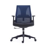 China Modern MID Back Ergonomic Mesh Back Fabric Seat Swivel Office Game Chair for sale
