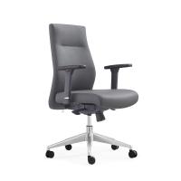 China MID Back Leather Visitor Chair PU/Pvc Upholstery For Office Meeting Room for sale