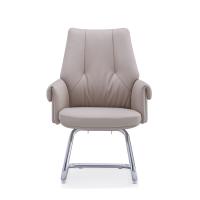 China Paded Armrest Leather Office Visitor Chair High Density Foam for sale
