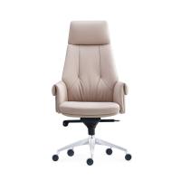 China Upholstery Armrest Leather Office Swivel Chair Ergonomic Leather Managers Chair for sale