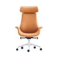 China High Back PU Leather Executive Office Swivel Chair 3 Position Tilting Mechanism for sale