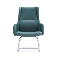 China Luxury Comfortable Leather Executive Visitor Chair chrome steel frame for sale