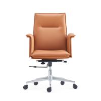 China MID Back Leather Executive Desk Chair PU Manager Office Chair for sale