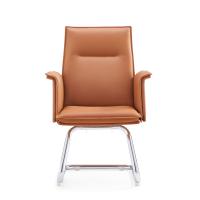 China Paded Armrest Leather Office Swivel Chair genuine leather high back office chair for sale
