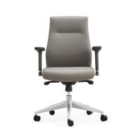 China Modern Home Cow Leather Office Swivel Chair Pvc Upholstery for sale