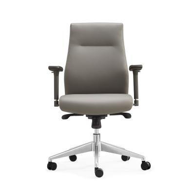 China Modern Home Cow Leather Office Swivel Chair Pvc Upholstery for sale