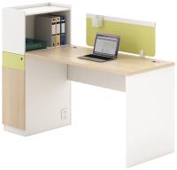 China L1500/1700mm Wooden Office Computer Table SGS Office Desk Computer Table for sale