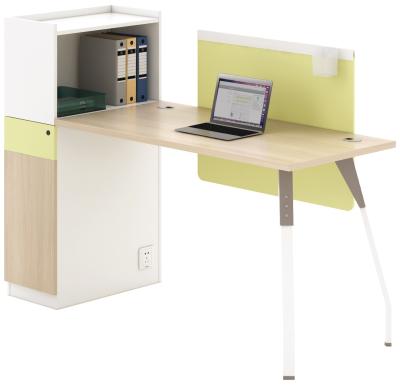 China Customization Melamine Office Desk With Steel Leg Cabinet ISO9001 for sale