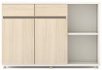 China E1 Grade MFC Melamine Office Furniture Office File Storage Cabinet 1.2M 2 Doors for sale