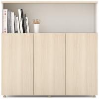 China 1.2M 3 Doors Modern Filing Cabinet Wooden E0 E1 Board  Raw Material for sale