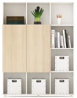 China 1200mm Melamine Office Furniture File Storage Cabinet  2 Doors Vertical Decorative File Cabinets for sale