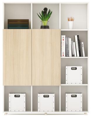 China 1200mm Melamine Office Furniture File Storage Cabinet  2 Doors Vertical Decorative File Cabinets for sale