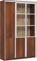 China Melamine Board Wood Look File Cabinet 1.3M 3 Doors ISO14001 for sale
