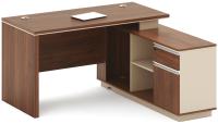 China MFC Wooden Office Computer Table E1 Grade Melamine Board Office Manager Desk for sale