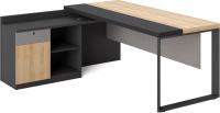 China 1.6M / 1.8M Luxury Contemporary Executive Desk With Metal Legs for sale