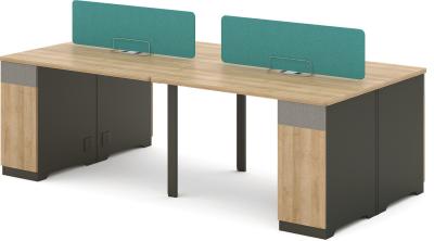 China 2.4M / 2.8M Table Partition Divider Wooden With Four Seats for sale