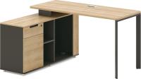 China Kadeem Wooden Office Computer Table Panel Material ISO14001 for sale