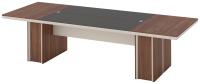 China 3M Wooden Office Meeting Table And Chairs Modern Panel Furniture for sale