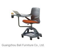 China Rotaty Training Room Tables And Chairs With Folded Writing Tablet for sale