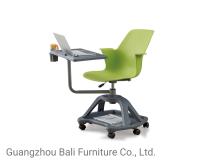 China OEM/ODM PP Plastic Office Table And Chairs With Writing Pad for sale