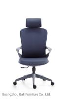 China Middle Back Leather Office Swivel Chair Executive With Headrest for sale