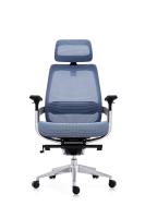 China Executive Mesh Swivel Office Chair With Lumar Support And Footrest for sale