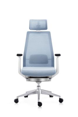 China OEM ODM High Back Swivel Desk Chair With Lumbar Support And Adjustable Headrest for sale