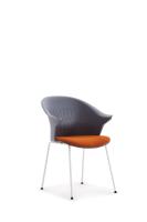 China Modern PP Fiber Plastic Waiting / Training Room Chairs With Cotton Pad for sale