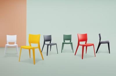 China BAILI PP Fiber Stackable Training Room Chairs BIFMA SGS Certificated for sale