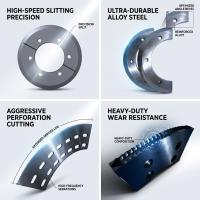 China Mirror Polished HRC 60-64 Anti-Delamination Slotter Cutting Blade for Corrugated Carton Slotter Machine for sale