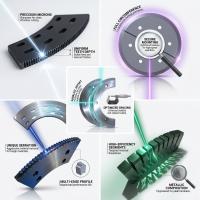 China Serrated Super Hardness Slotter Cutting Blade HRC 68 for Corrugated Carton Slotter Machine for sale