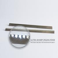 China TiN Coated Zigzag Film Cutting Knife Anti-Stick M2 High Speed Steel Blade for Snack Food Packaging Machine for sale