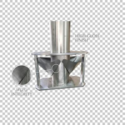 China Mirror Polished Ra 0.2 µm Stainless Steel 304 Forming Collar for High-Speed Vertical Packaging Machines for sale