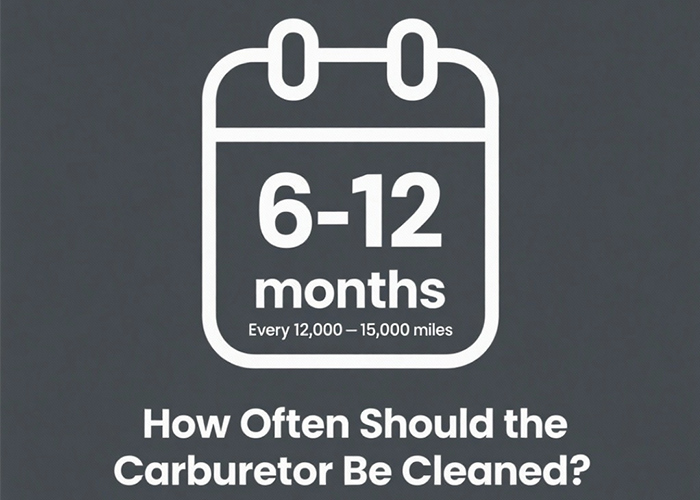 Recommended carburetor cleaning schedule every 6-12 months for better fuel efficiency