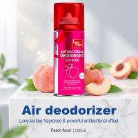 China 150ml Peach Fragrance Air Freshener Spray with Enzyme Technology for Odor Elimination for sale
