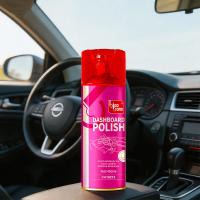 China 450ml Dashboard Polish and Leather Care Spray with Anti-Static and UV Protection for Car and Home Surfaces for sale