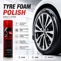 China Biaobang Easy-Spray Foam Tyre Cleaner and Polish with No Wipe Required and VOC Compliant Formula for sale
