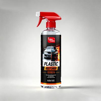 China Plastic Restorer with Deep Black Restoration, Dry Non-Sticky Finish, and UV Weather Protection for sale