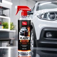 China Plastic Restorer with Deep Black Restoration, Dry Non-Sticky Finish, and UV Weather Protection for sale