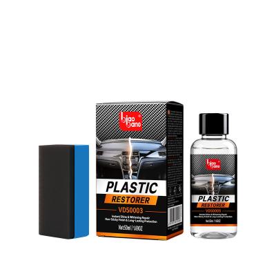 China Plastic Restorer and Revitalizer with UV Protection, Dry Non-Sticky Finish, and Dust-Resistant Surface for Car Trim and Motorcycle Parts for sale