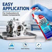 China 450ml Capacity Foaming Carburetor Cleaner with Rich Clinging Foam for Powerful Deposit Removal for sale