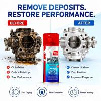 China 450ml Capacity Foaming Carburetor Cleaner with Rich Clinging Foam for Powerful Deposit Removal for sale