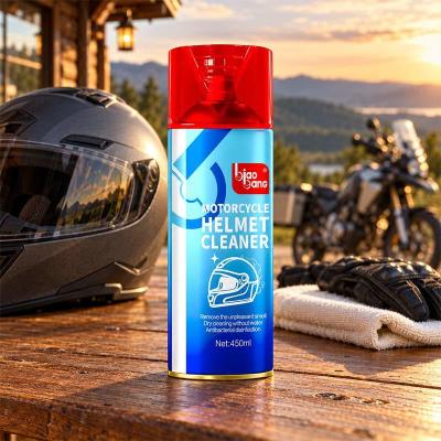 China 450ml No-Rinse Motorcycle Helmet Foam Cleaner with Odor Control for Easy Wipe Cleaning for sale