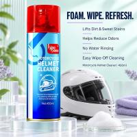 China 450ml No-Rinse Motorcycle Helmet Foam Cleaner with Odor Control for Easy Wipe Cleaning for sale