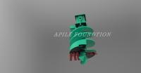China Apfdx Double Start Rock Auger With Bottom Plate Flat Teeth for sale