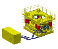China Apfyrt Hydraulic No Vibration Casing Rotator No Noise for sale