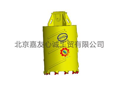 China 135mm Auger Rig Core Barrels Bit With Round Shank Chisel for sale